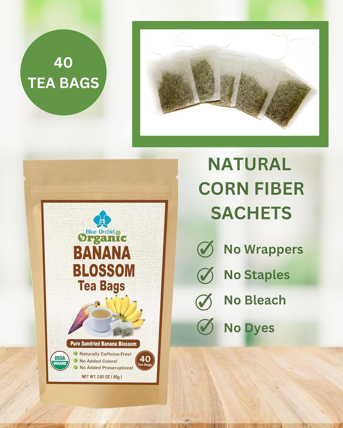 Delicious banana blossom tea experience