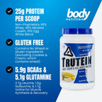 delicious banana cream protein shake mix