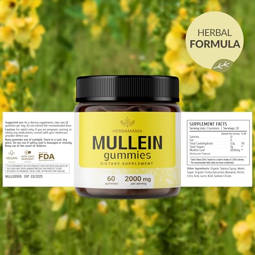 Delicious banana-flavoured mullein supplements