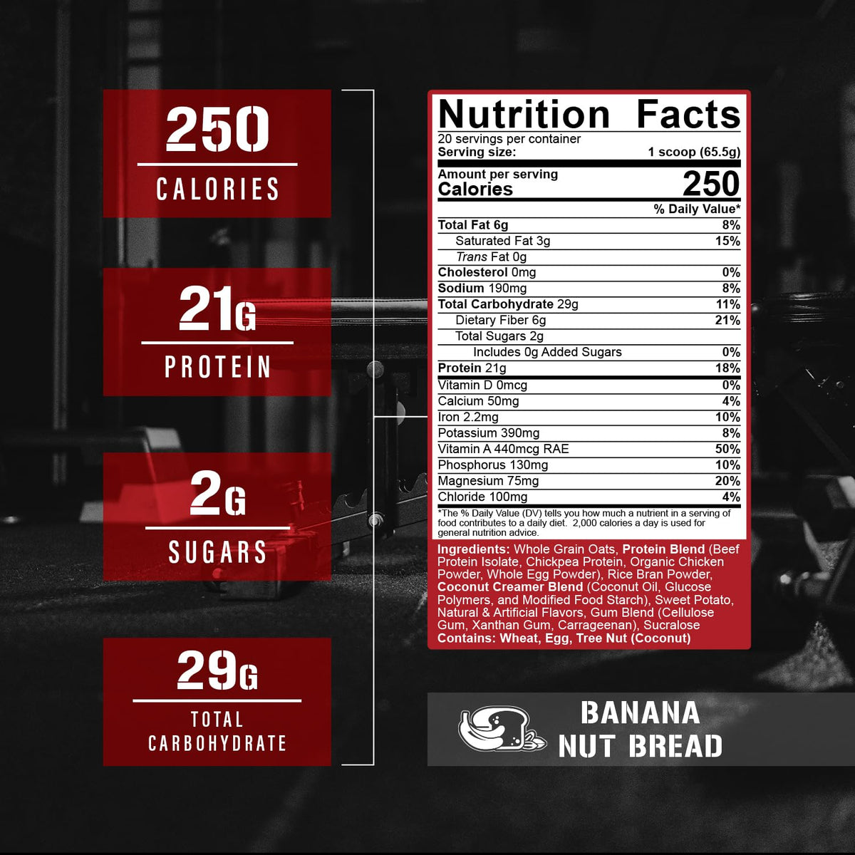delicious banana nut bread flavour