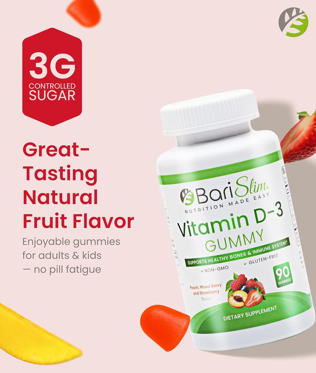 Delicious BariSlim vitamin D gummies