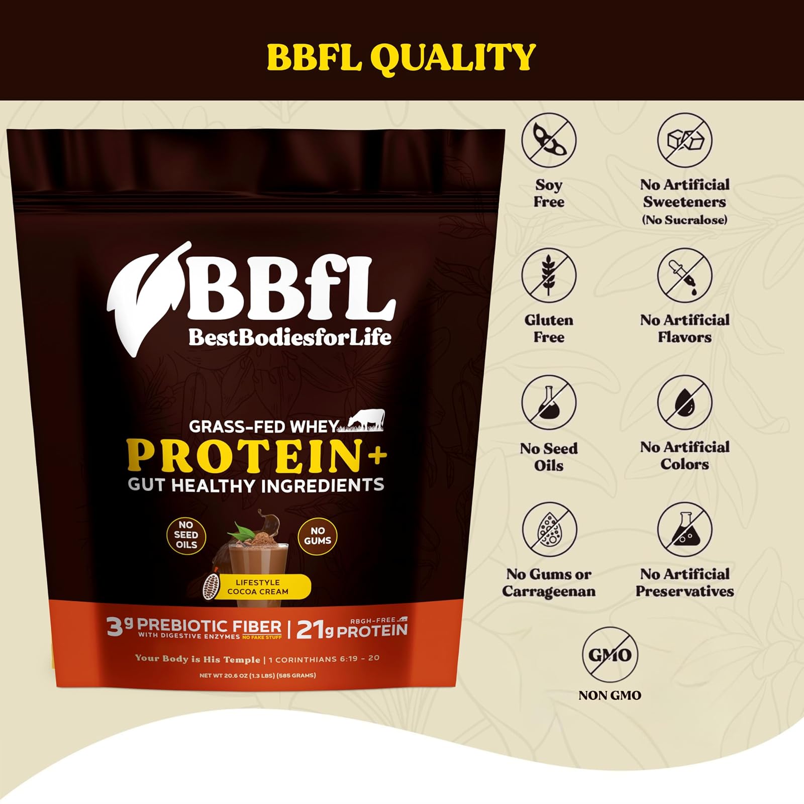 delicious BBfL whey protein flavour
