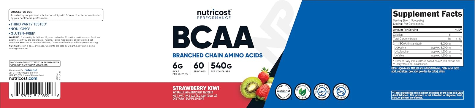 delicious BCAA powder for hydration