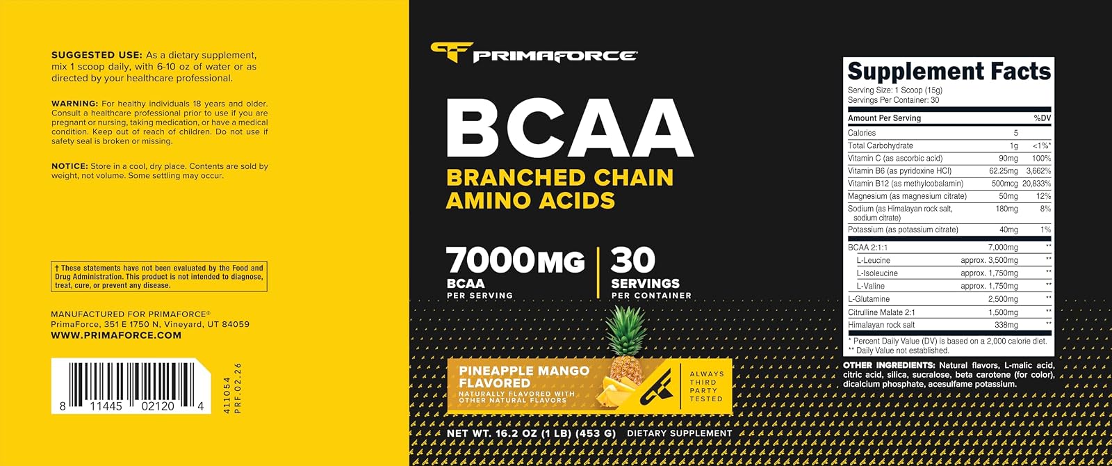 Delicious BCAA powder for hydration