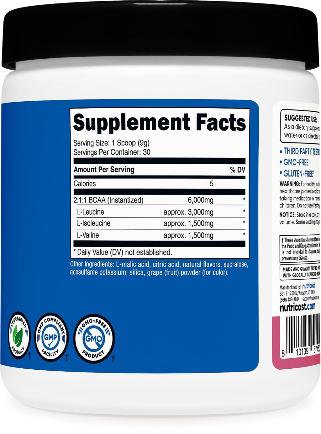 Delicious BCAA powder for post-exercise nutrition