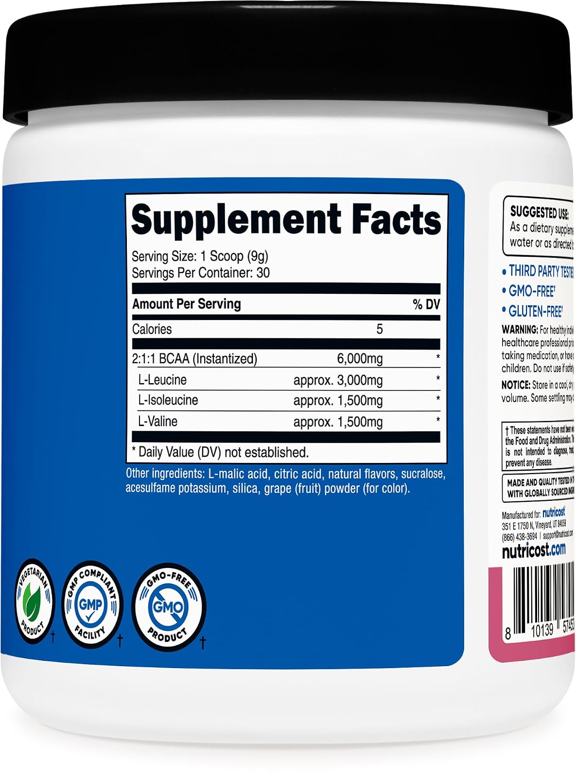 Delicious BCAA powder for post-exercise nutrition