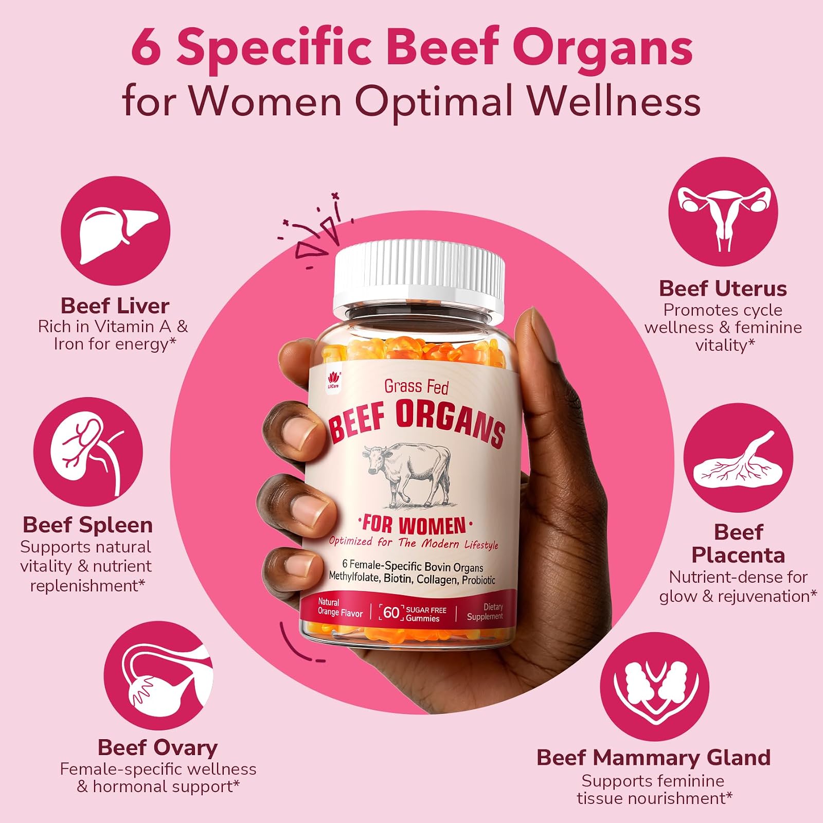 delicious beef organs vitamin gummies