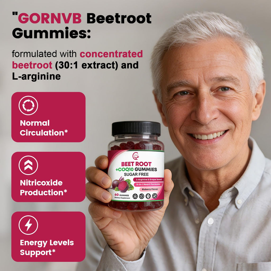 Delicious beet gummies with added nutrients