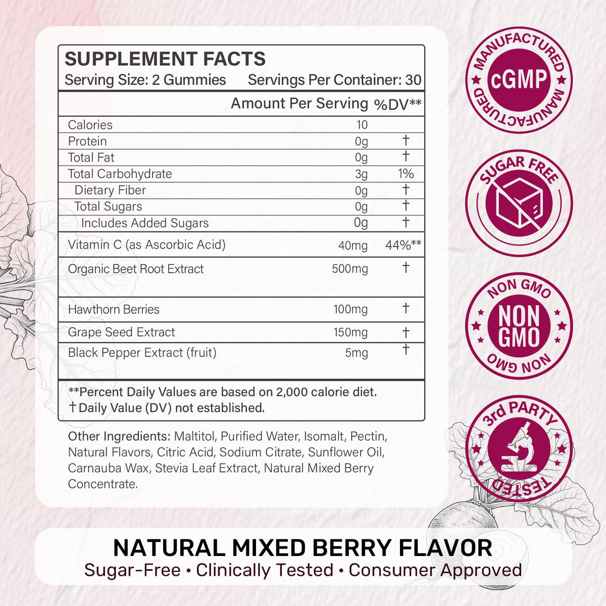 delicious beet root gummies for daily nutrition