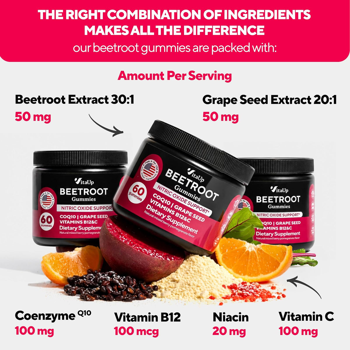 Delicious beet root gummies for wellness