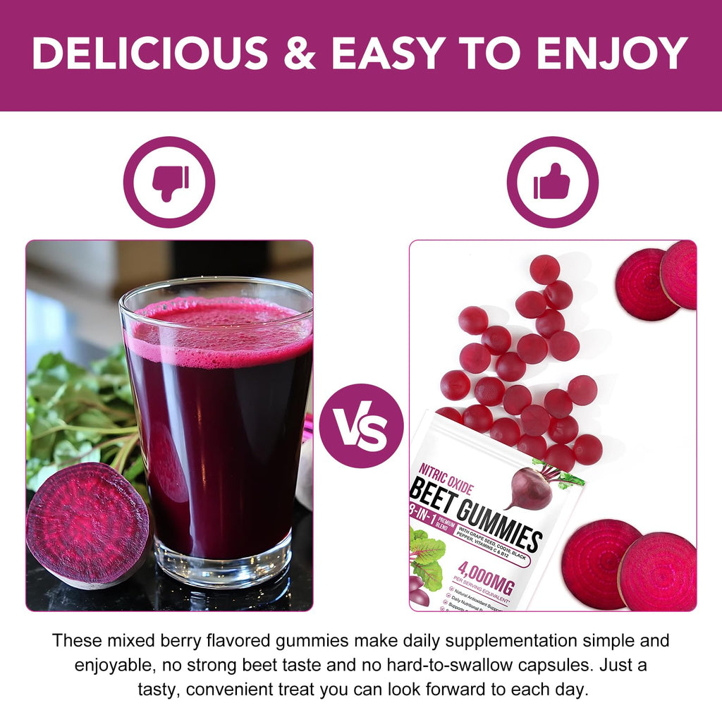 delicious beet root gummy vitamins