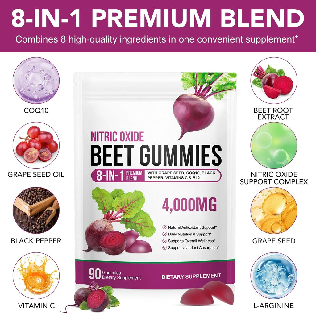 Delicious beetroot gummies for health