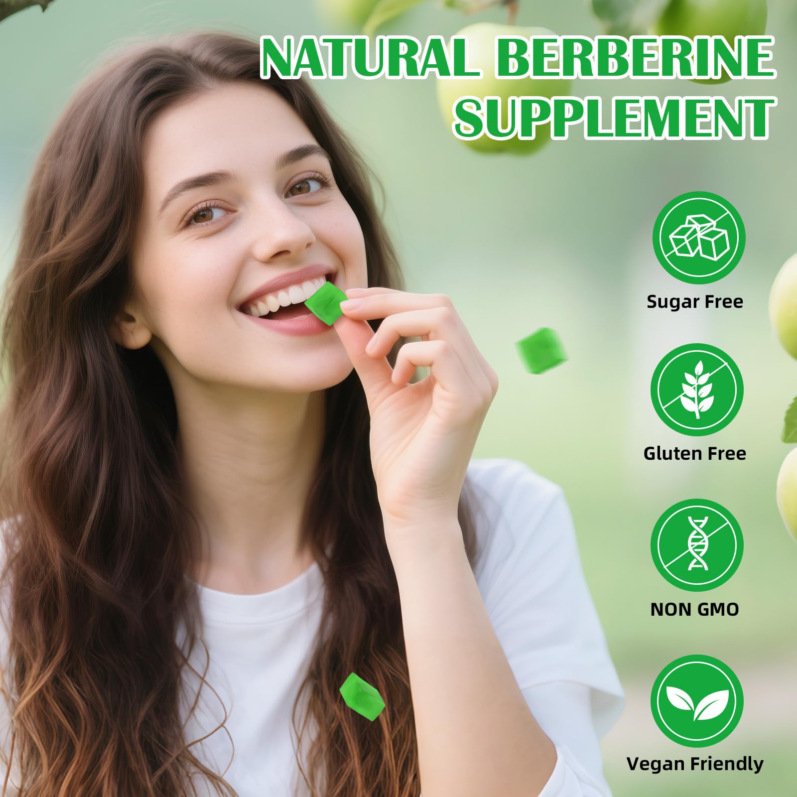 Delicious berberine gummies for daily health
