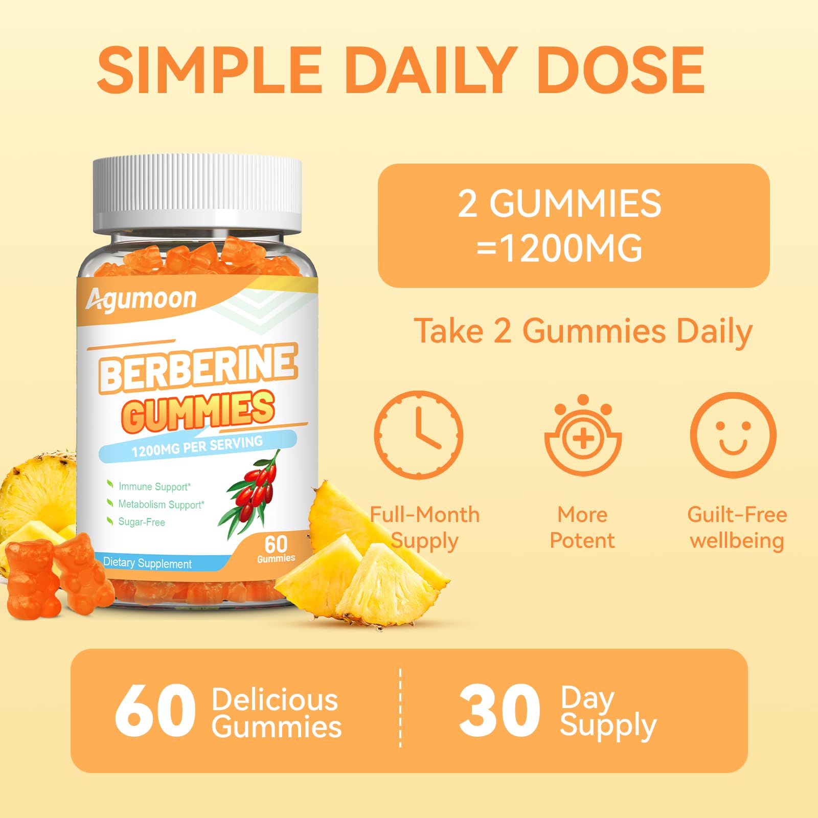 Delicious berberine gummies for daily use