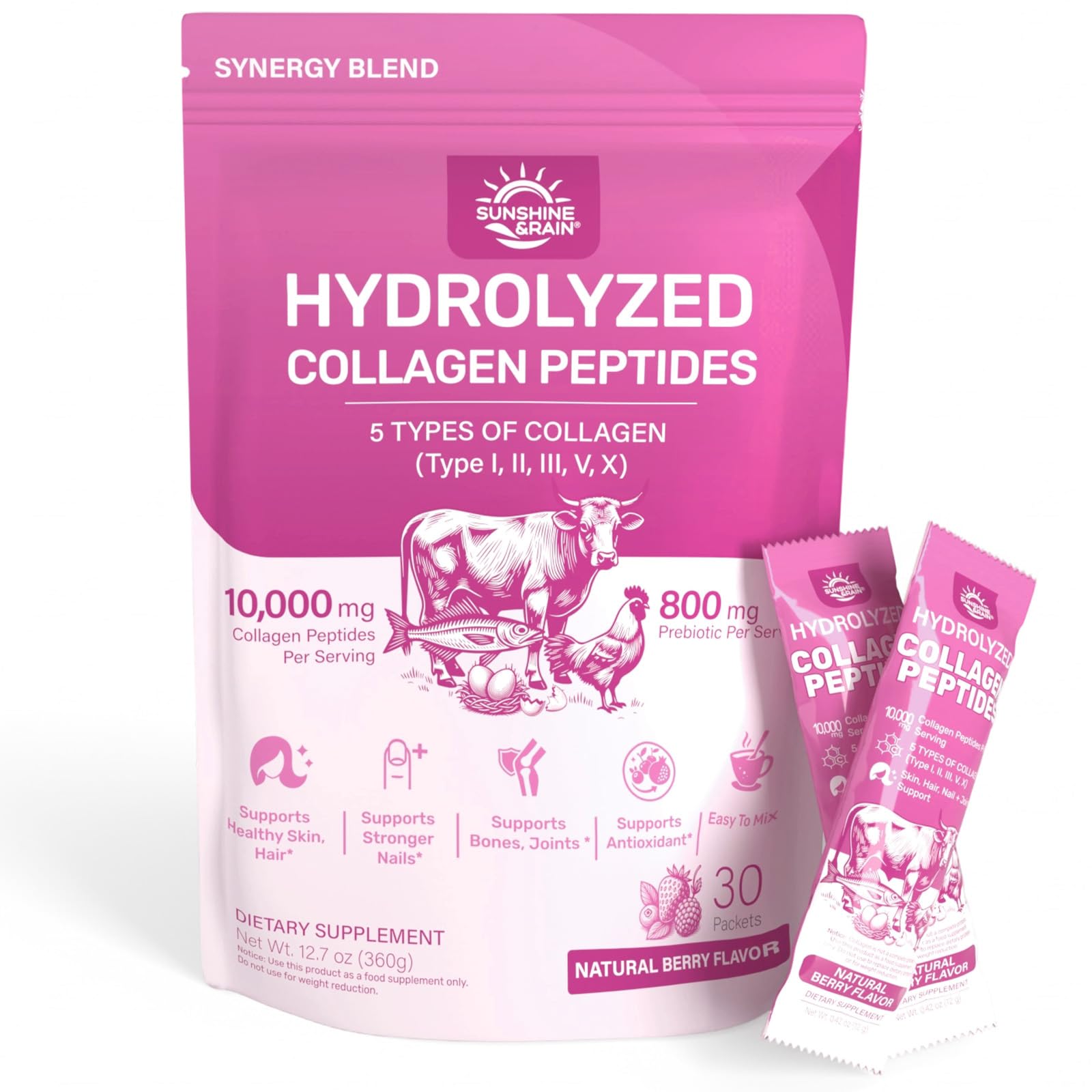 delicious berry collagen drink mix