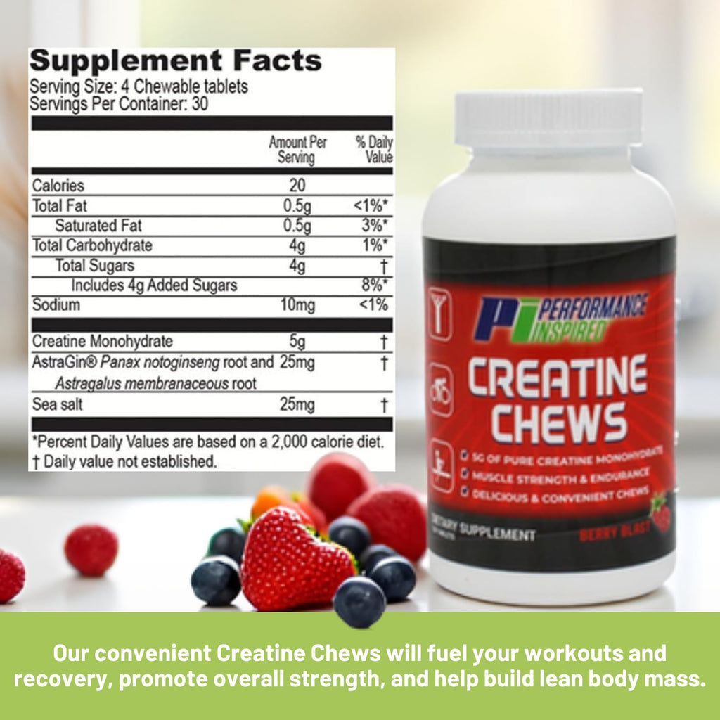 delicious berry creatine chew flavor