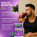 delicious berry flavour greens powder