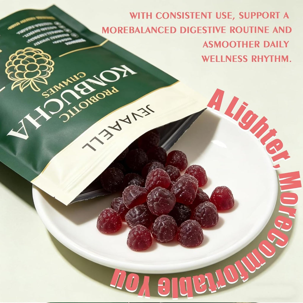 delicious berry flavour kombucha gummies