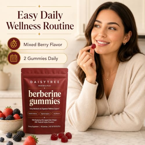 Delicious berry-flavoured gummies for overall health