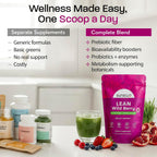 Delicious berry greens for breakfast