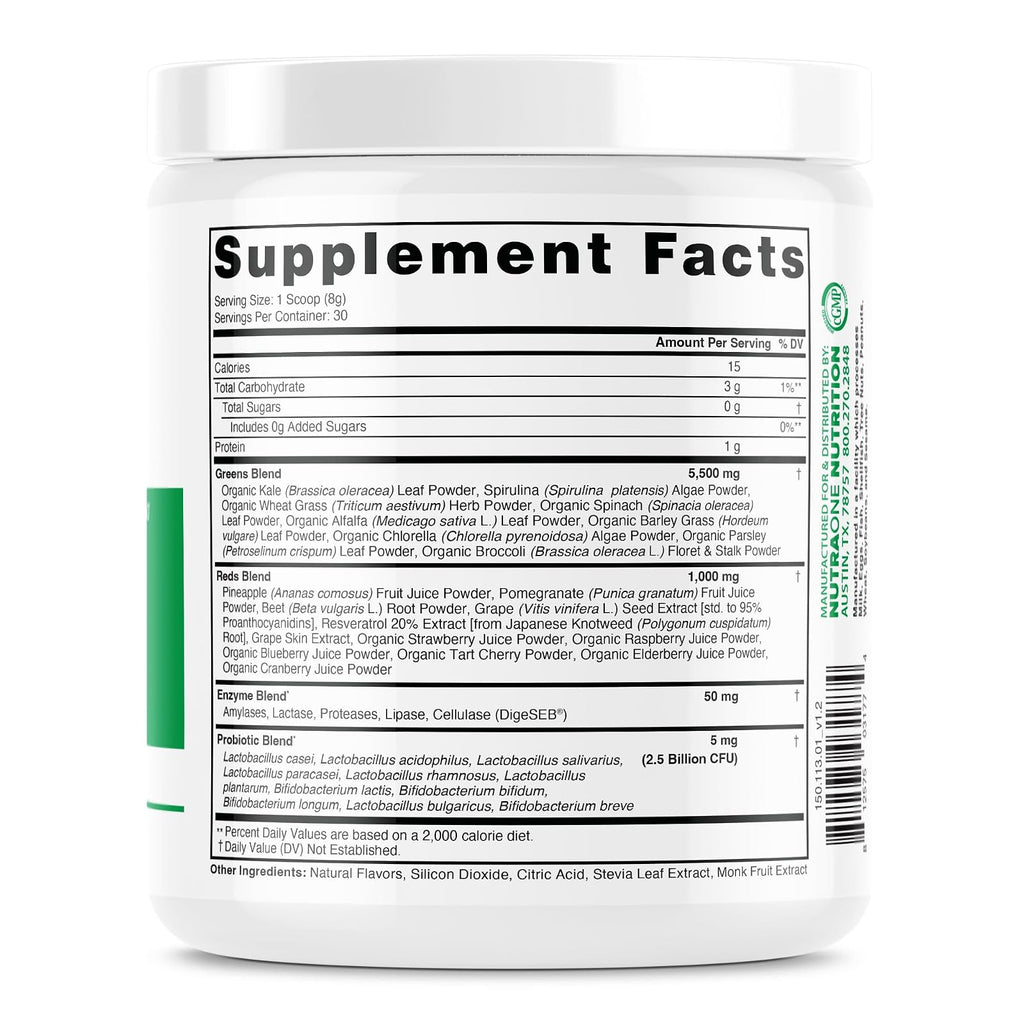 delicious berry greens powder