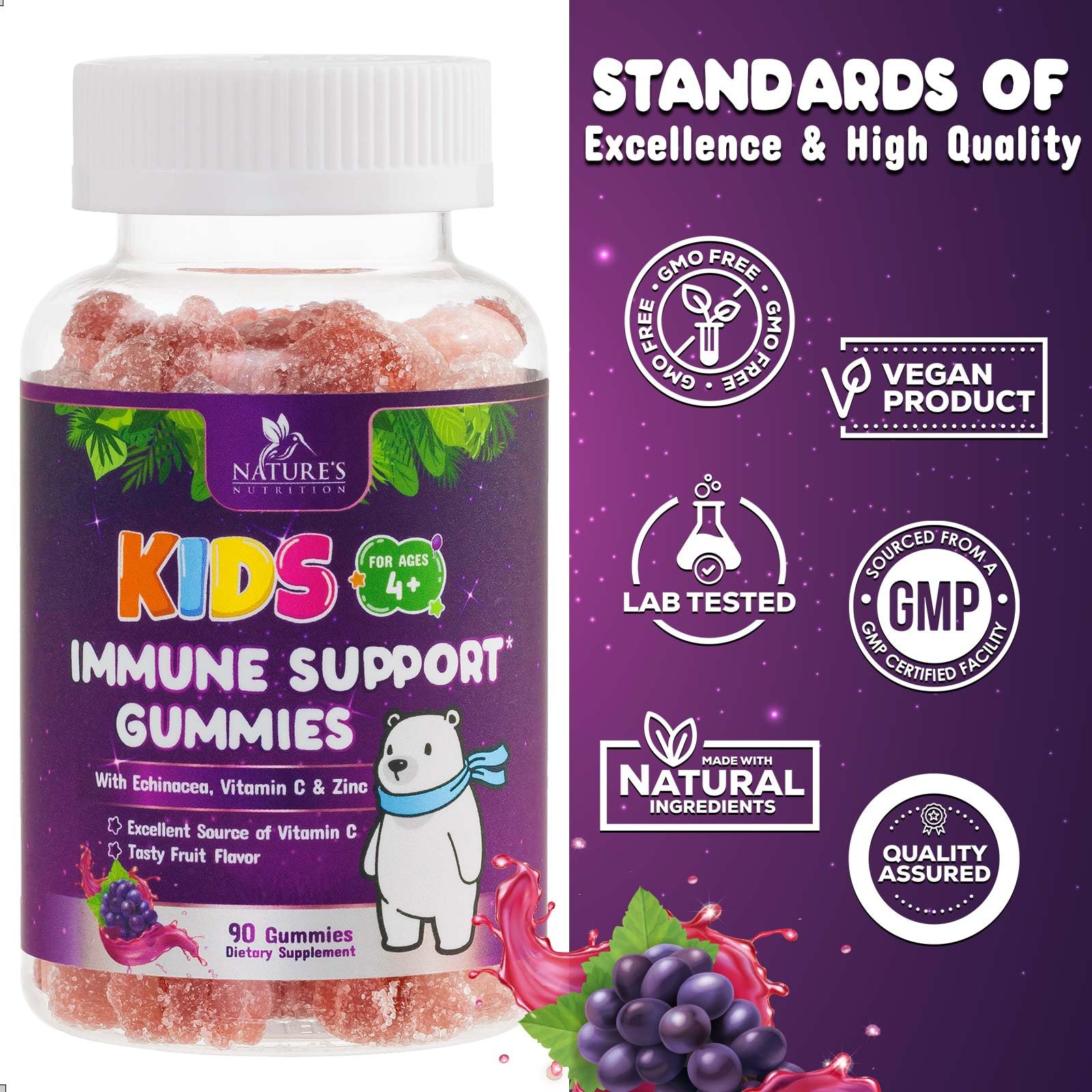 Delicious berry gummies for daily health