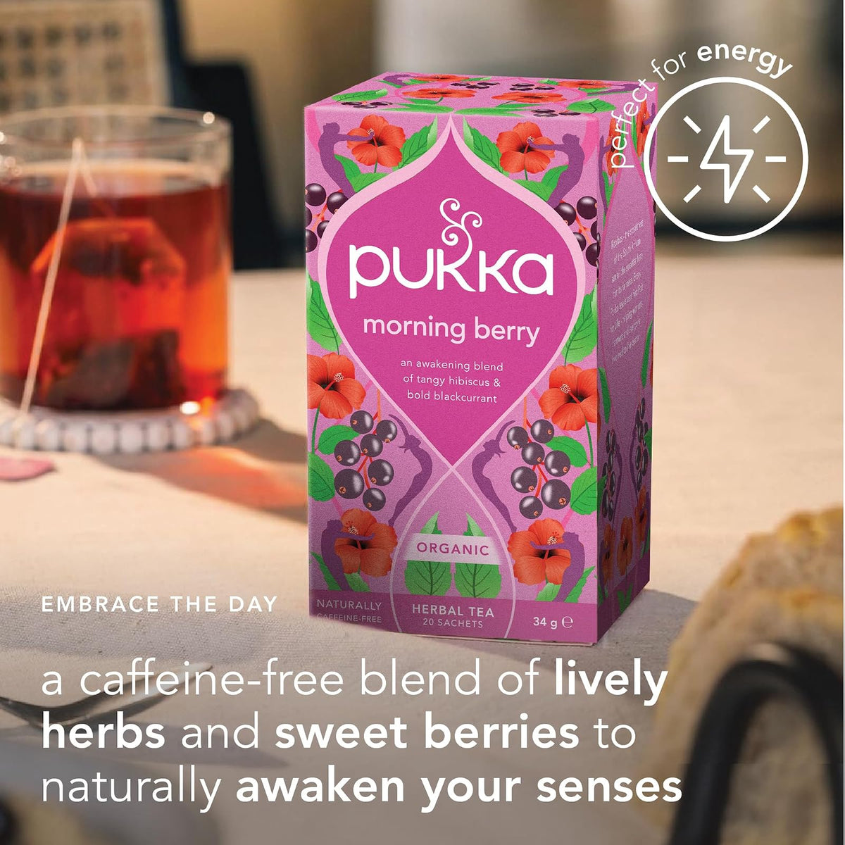 delicious berry herbal tea bags