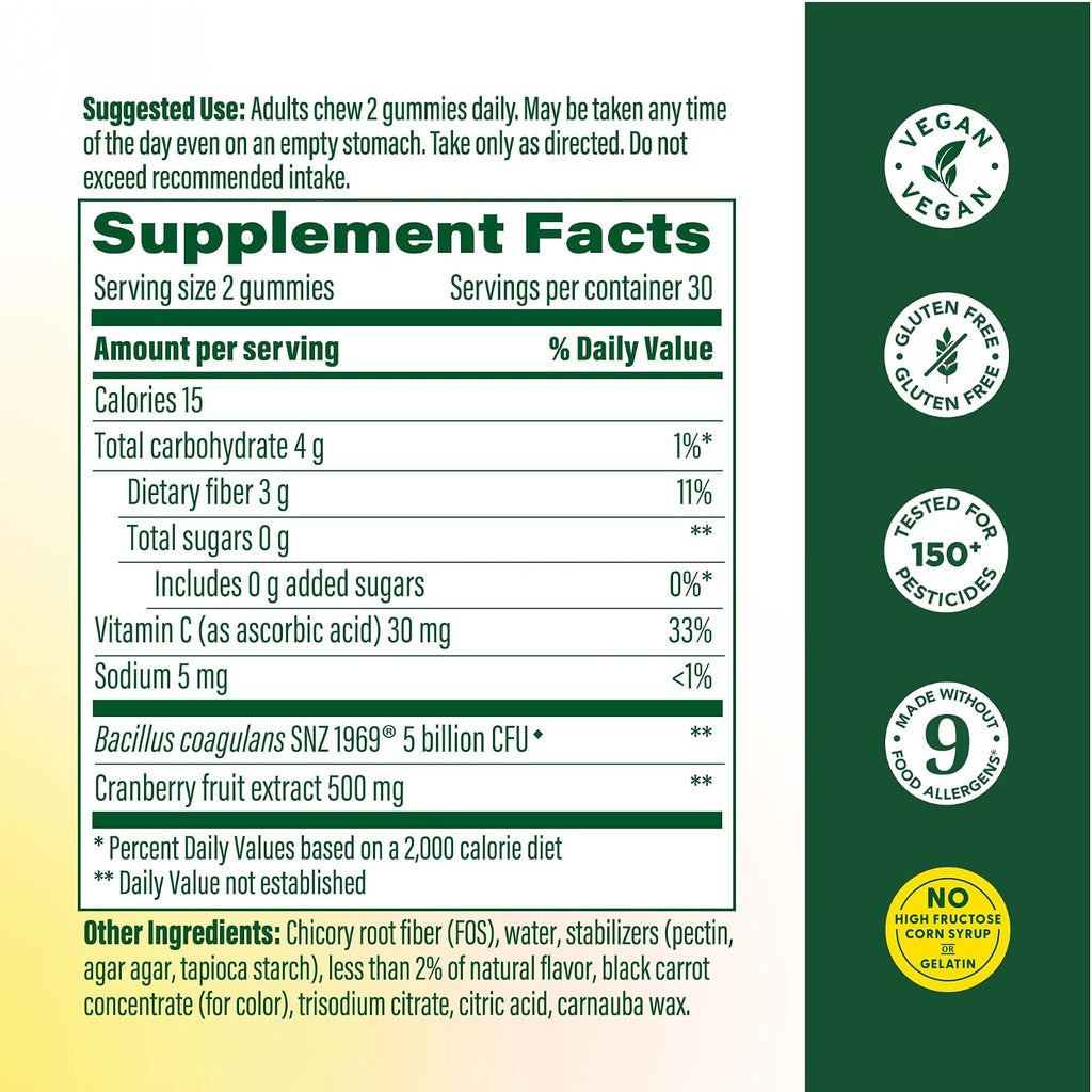 delicious berry probiotic gummies for women