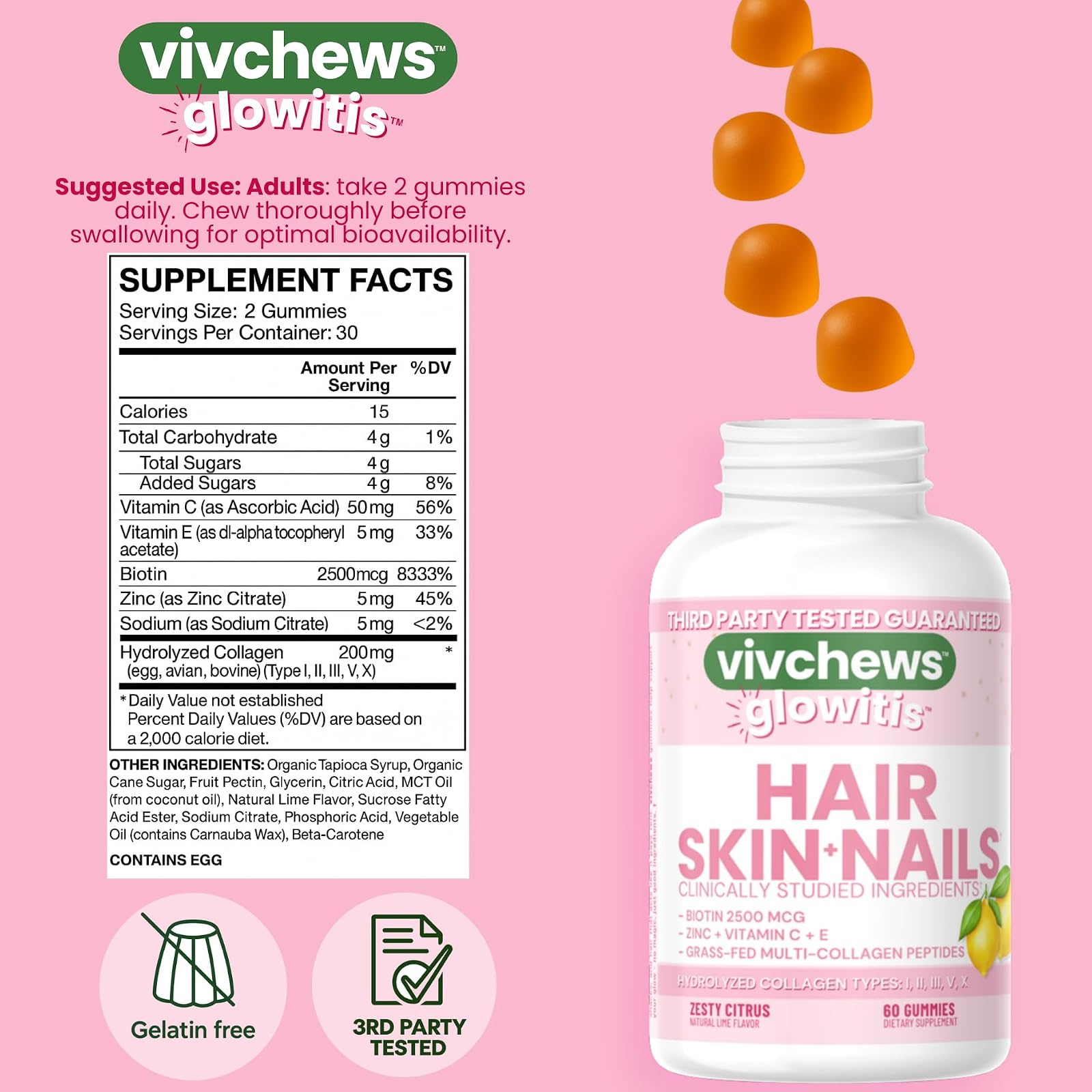 delicious biotin gummies for beauty