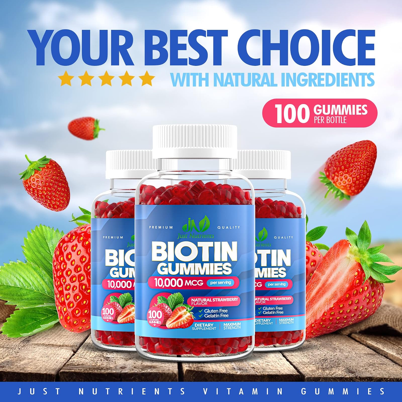delicious biotin gummies for beauty
