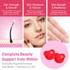 Delicious biotin gummies for beauty