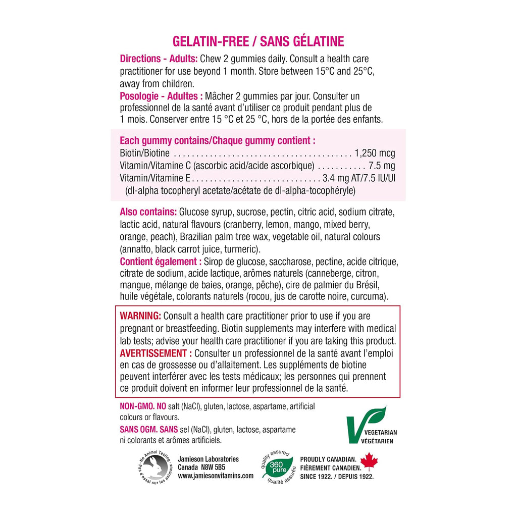 Delicious biotin gummies for daily use