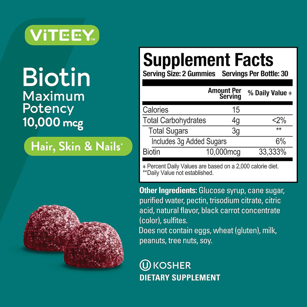 Delicious biotin gummies for daily use