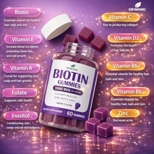 Delicious biotin gummies for daily use
