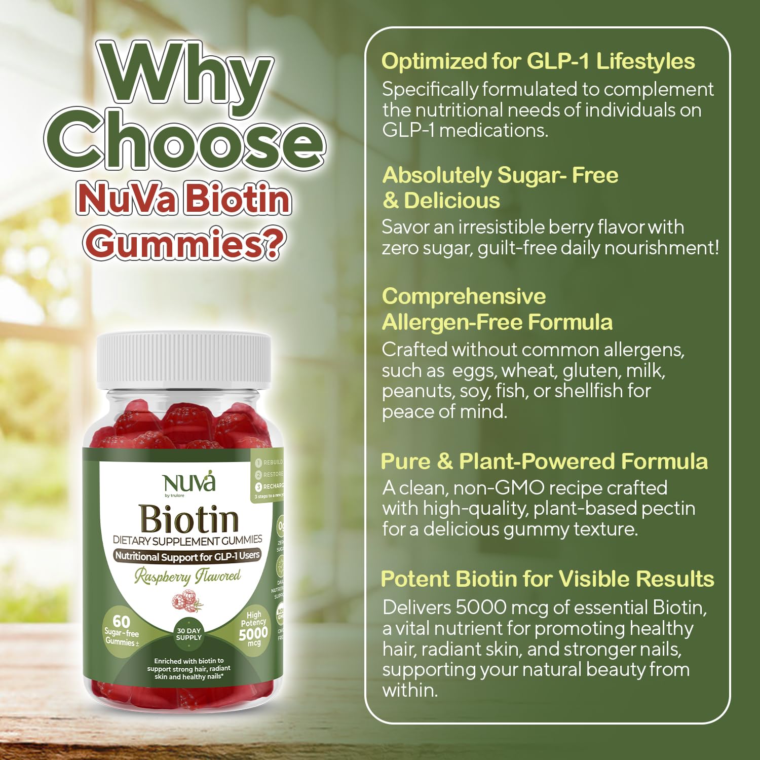 Delicious Biotin gummies for daily use