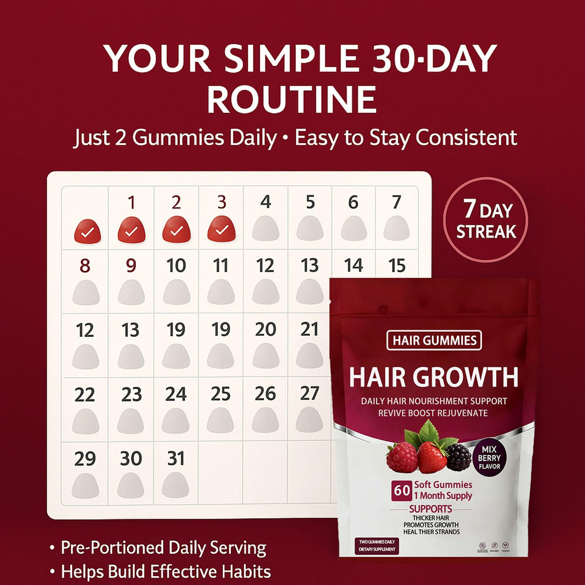 Delicious biotin gummies for hair wellness