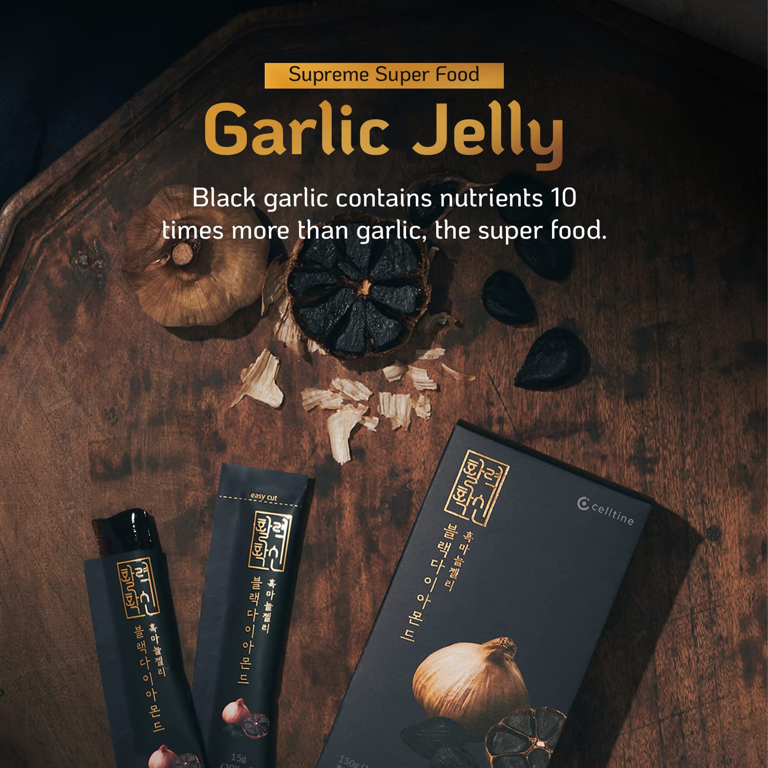 delicious black garlic flavour