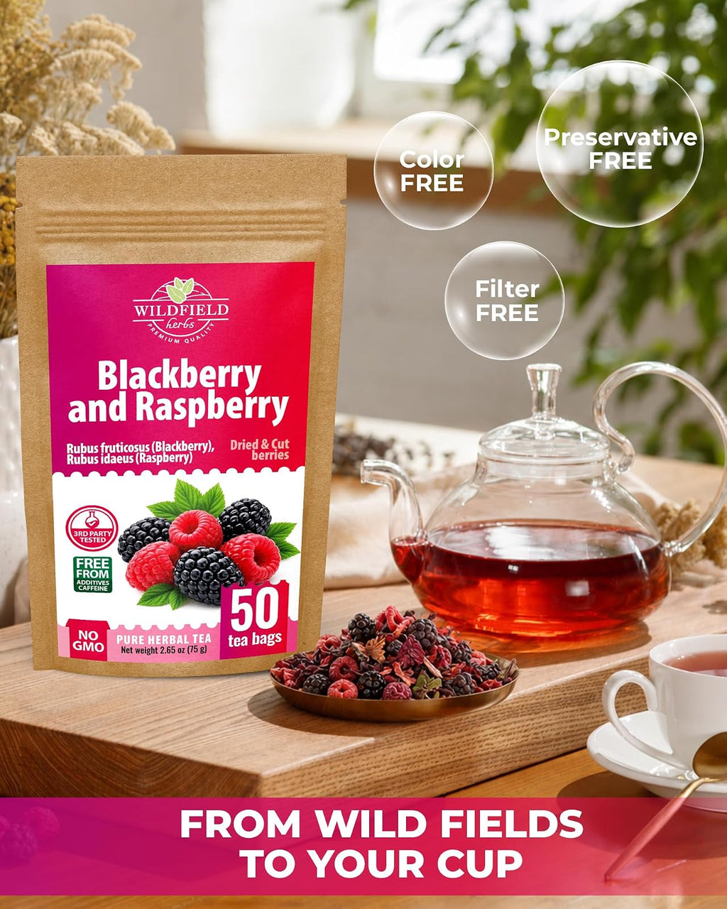 Delicious blend of blackberry and raspberry