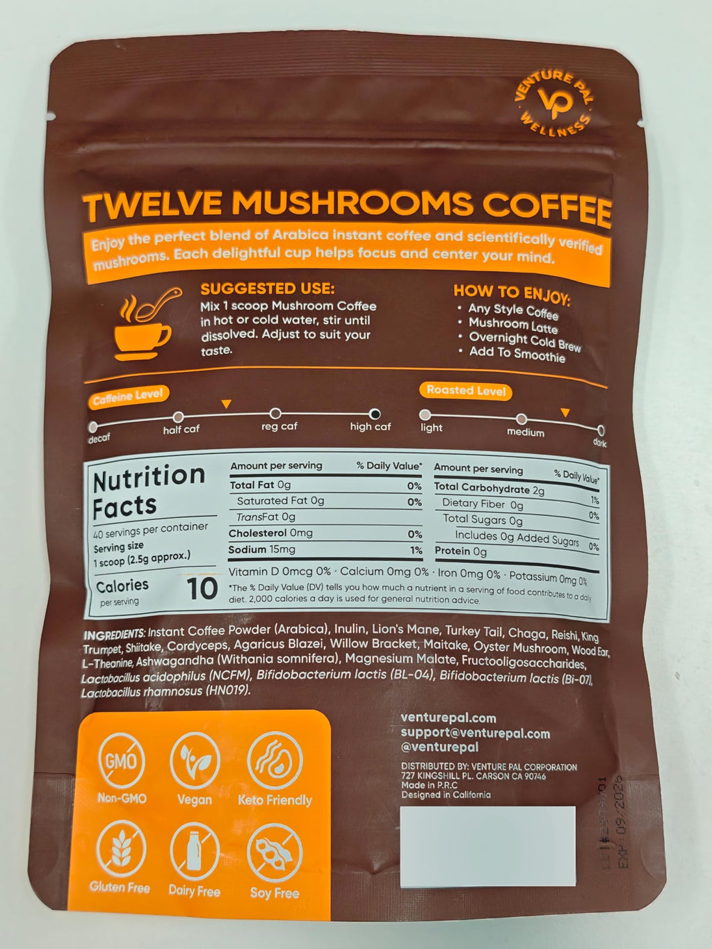 delicious blend of mushroom extracts