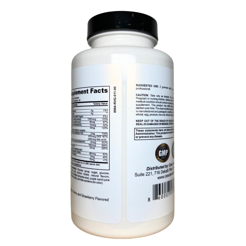 Delicious blended vitamin & mineral gummies
