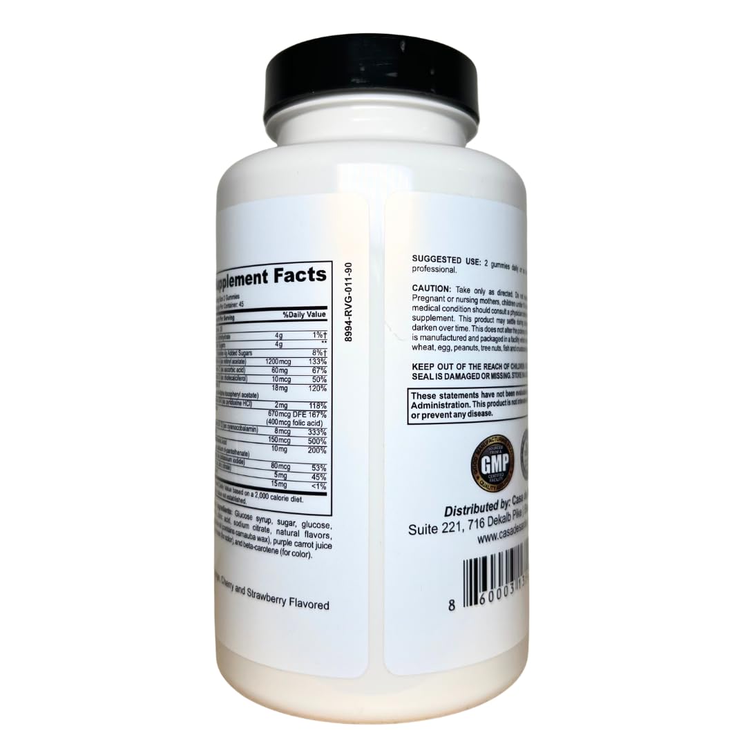 Delicious blended vitamin & mineral gummies