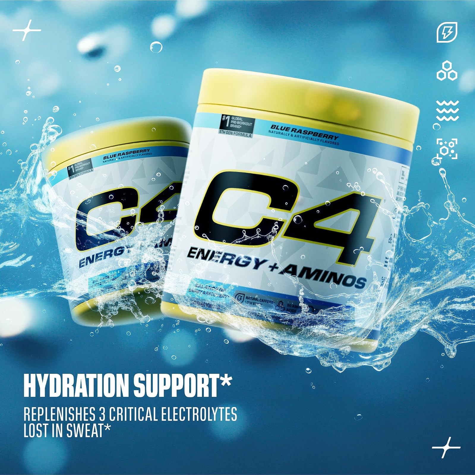 Delicious blue raspberry BCAA formula