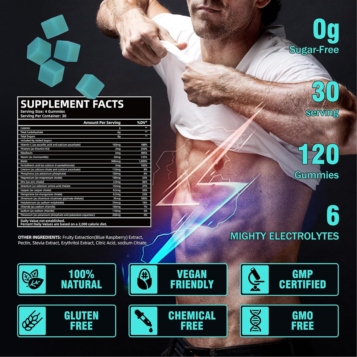 delicious blue raspberry electrolyte supplement