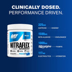Delicious blue raspberry pre-workout drink
