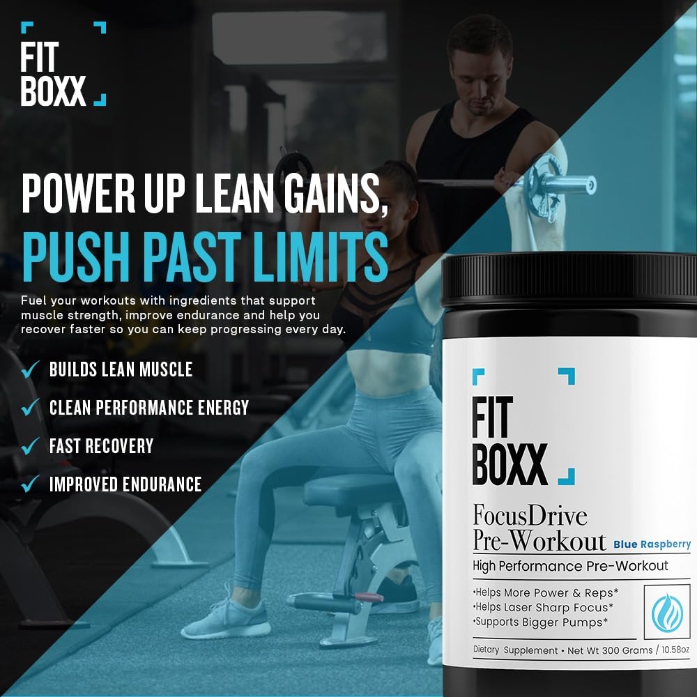 delicious blue raspberry pre-workout drink