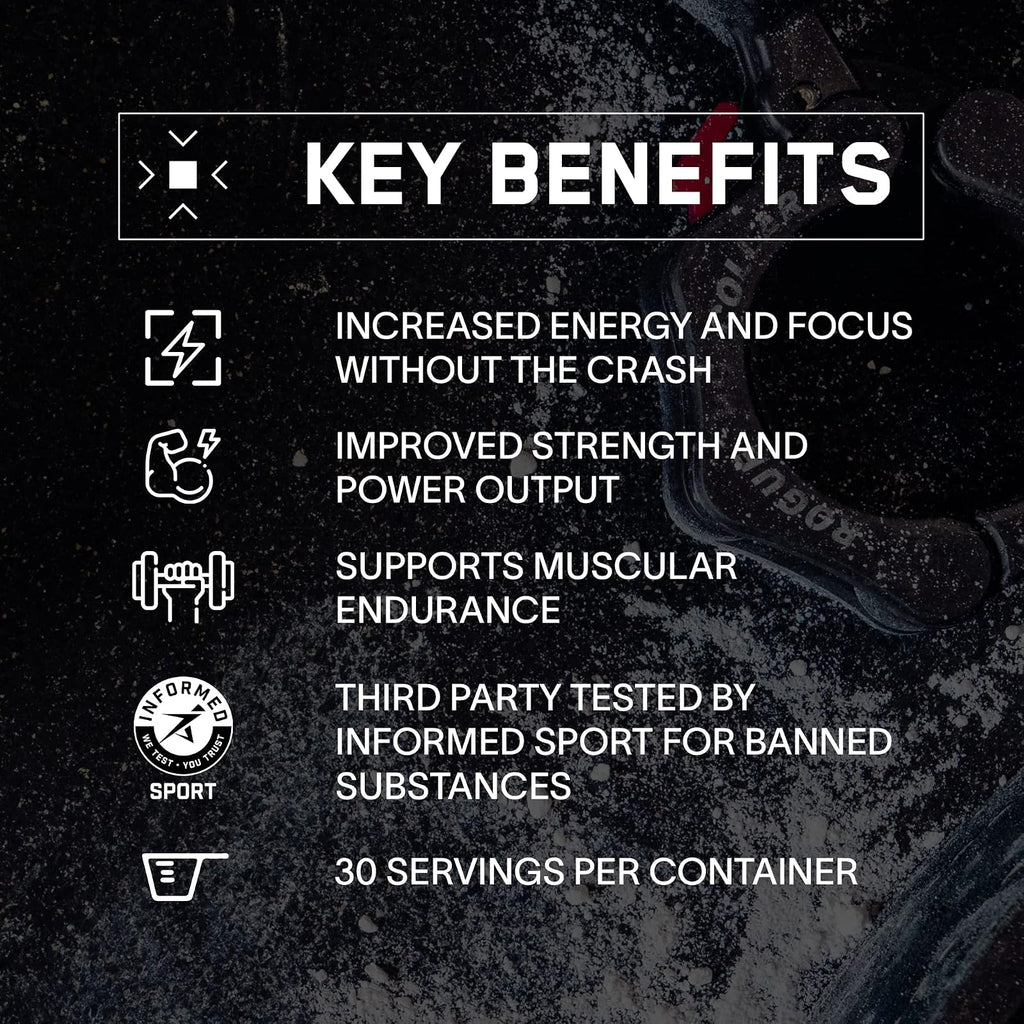 Delicious Blue Raspberry pre-workout flavour