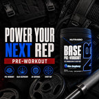 Delicious blue raspberry pre-workout flavour