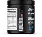 delicious blue raspberry pre-workout supplement