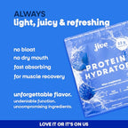 delicious blue raspberry protein shake