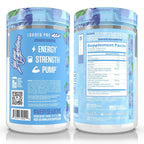 delicious Blue Razz flavour pre workout